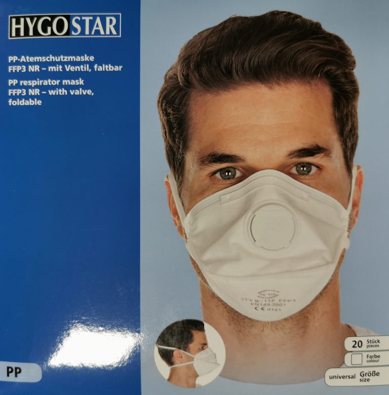 HYGOSTAR FFP3 respirator z ventilom – Sija tactical recon
